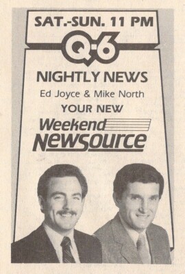 1983 KHQ SPOKANE,WA TV NEWS AD ~ MIKE NORTH & ED JOYCE REPORTERS | eBay