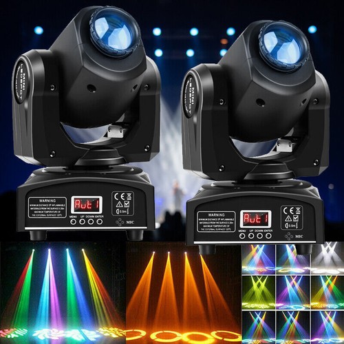 2pcs 120W RGBW 8 Gobo DMX LED Moving Head Stage Lighting Disco Show ...