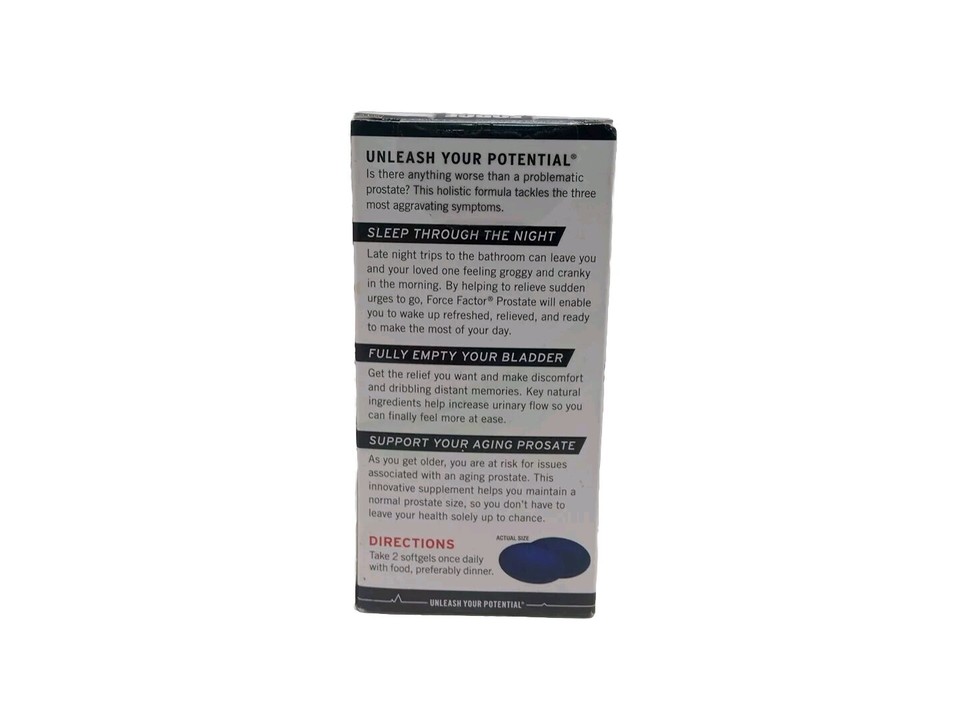 Force Factor Prostate - Prostate Support w/ Beta-Sitosterol & Saw ...