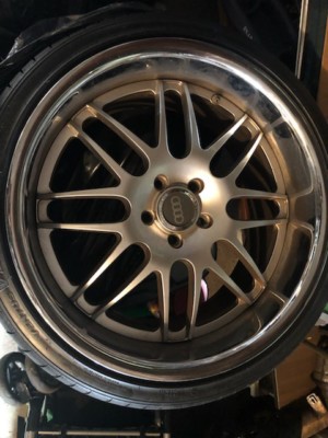 Used 20 inch rims and tires. I had them on my Audi RS4 for one season ...
