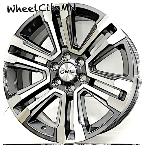 22" gunmetal machine OE replica 5822 wheels fits 2022 GMC Yukon Denali ...