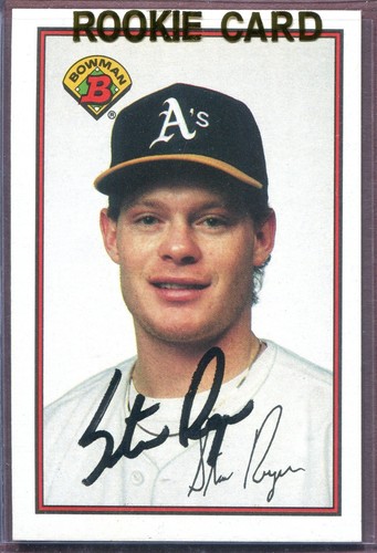 STAN ROYER ~ 1989 Bowman Baseball Rookie Card RC #195 ~ AUTO AUTOGRAPH ...