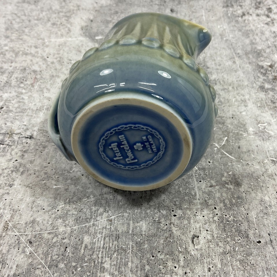 Vintage Irish Wade Jame Borsey Porcelain Pitcher Jug Ireland Raindrop ...