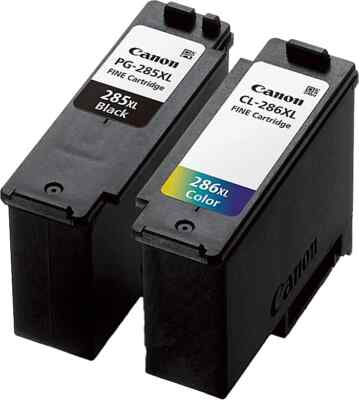 Genuine Canon PG-285 XL Black or CL-286 XL High Yield Color Ink ...