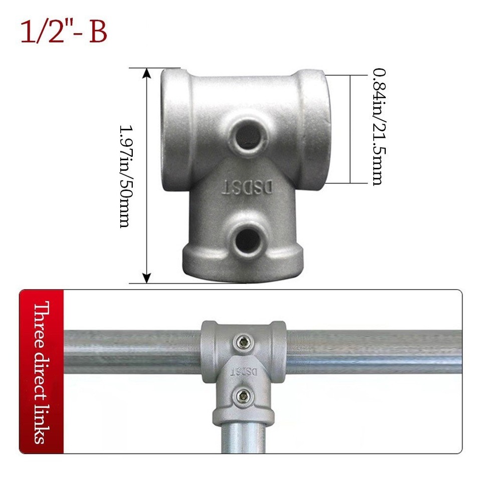 Fixed buckle Pipe Fitting Connector Circular Pipe Connector Steel Tube ...