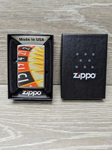 ZIPPO Roulette Wheel Gambling Pocket Lighter Unused in Box | eBay