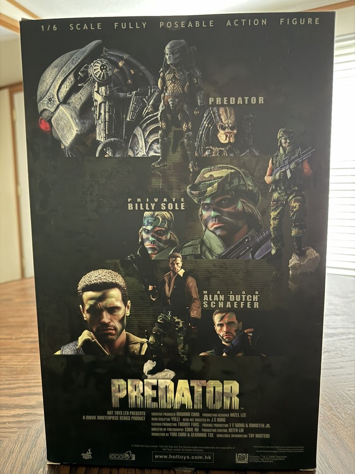 Hot Toys MMS72 Predator Major Alan Dutch Schaefer Sideshow Exclusive ...