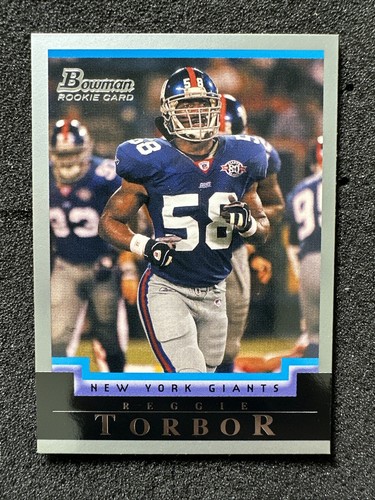 2004 Bowman Football REGGIE TORBOR #229 RC Rookie Card New York Giants ...