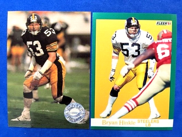 NFL - Bryan Hinkle 1991 Pro Set Platinum & 1991 Fleer Football ...