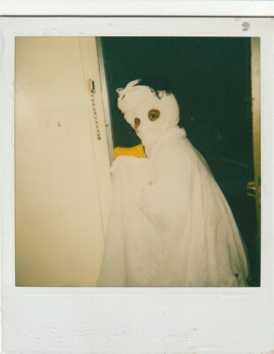 VINTAGE PHOTO/POLAROID: BLACK KID IN SCARY GHOST HALLOWEEN COSTUME | eBay