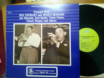 PRESTIGE LP RECORD/REX STEWART/WINGY MANONE/ TRUMPET JIVE/ 1944-1945 ...