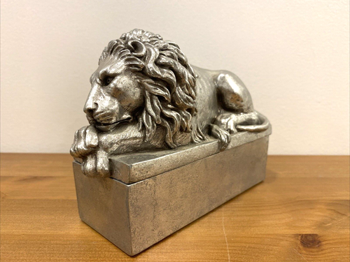 Vintage Aluminum Lion Box 6" Long and 4.4" Height | eBay