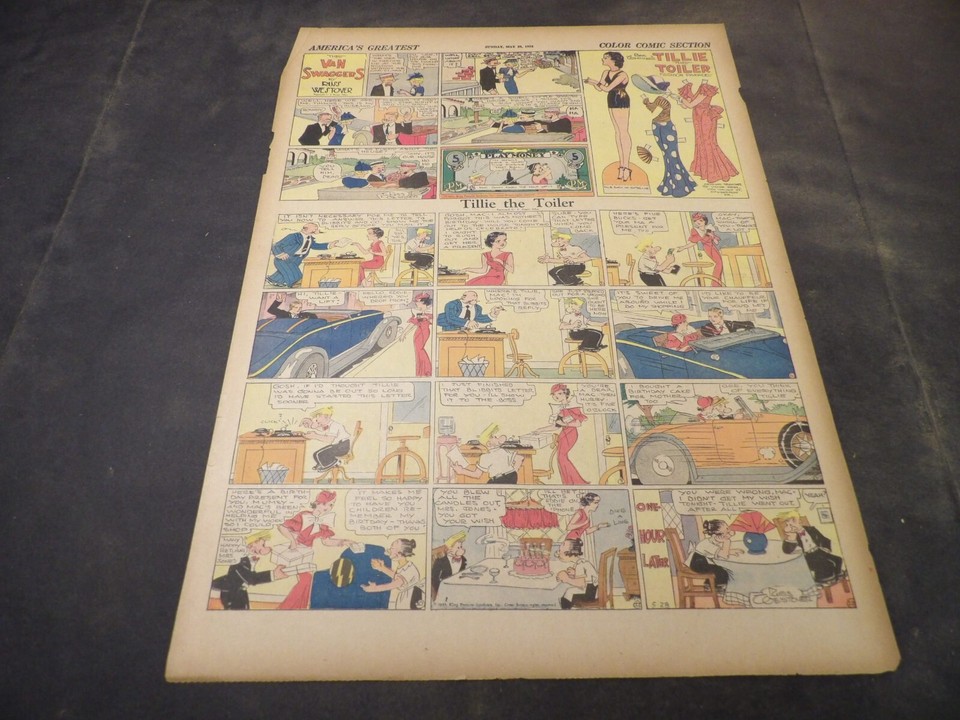 Barney Google by Billy DeBeck - May 28, 1933 - Sunday Full-Size | eBay