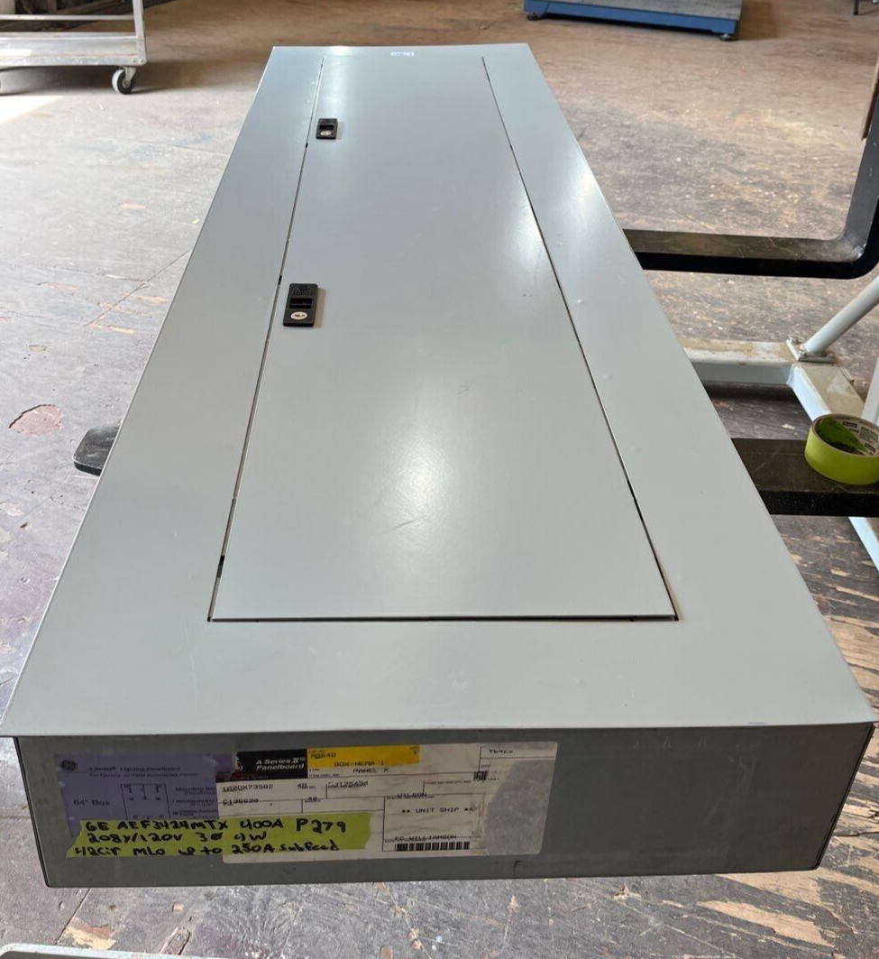 GE AEF3424MTX Panelboard 400A 208Y/120V 3PH 4W MLO Main Lug with 225A ...
