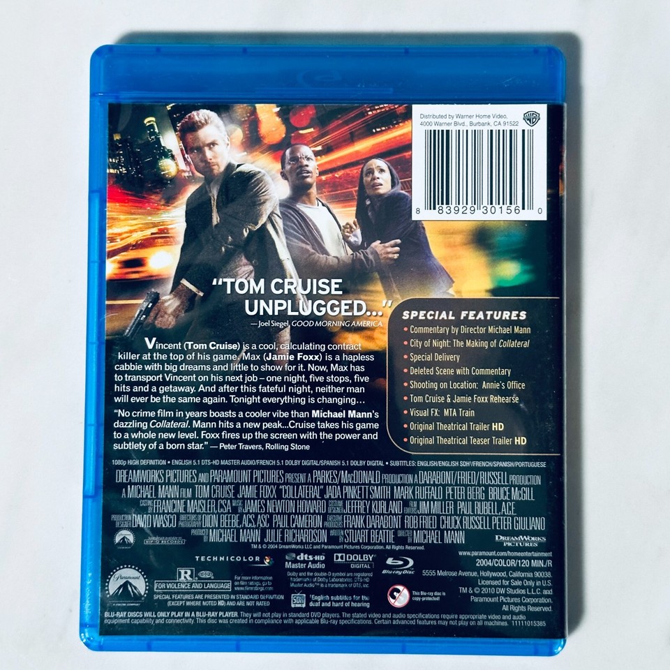 Collateral - Blu-ray - Tom Cruise - Jamie Foxx 883929301560 | eBay