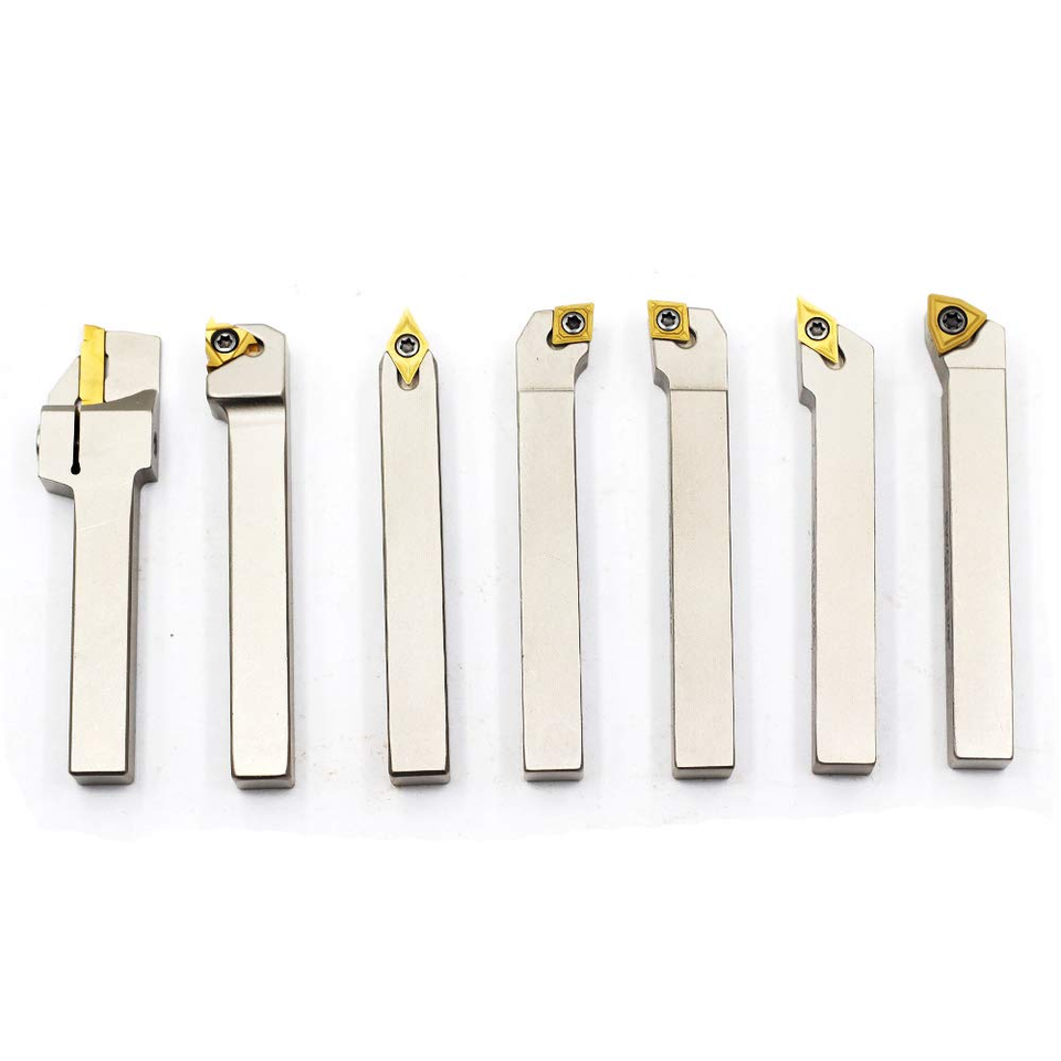 OSCARBIDE 3/8"Shank Indexable Lathe Turning Tool Holder 7 Pieces/Set | eBay