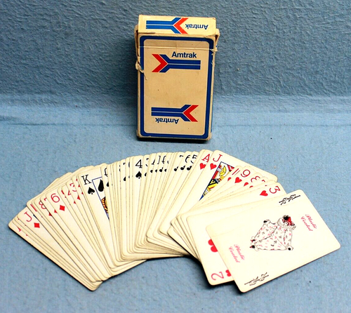 Vintage Amtrak Pointless Arrow Deck of Playing Cards in original Box ...