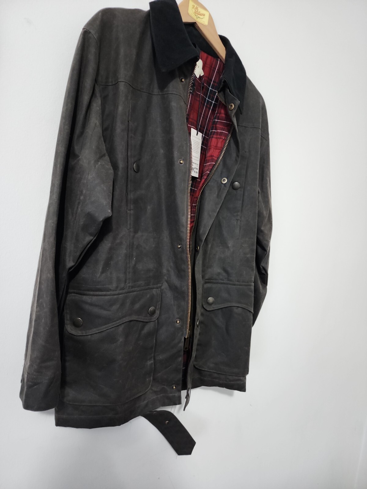 RM Williams Classic Bolted Drovers Coat Medium Waxed Cotton | eBay