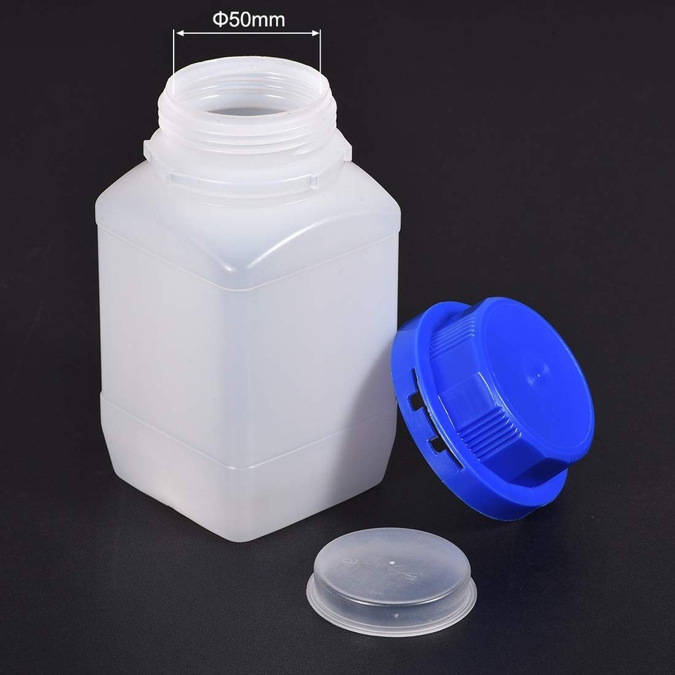 5 Pack 500ml/16.9 oz Plastic Lab Chemical Reagent Bottle Storage Blue ...
