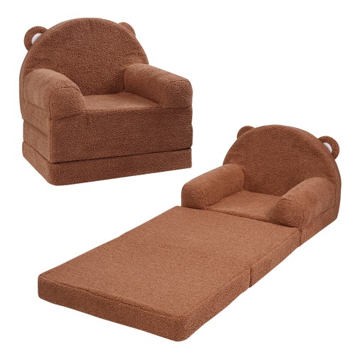 Uimoso Baby Chair Foldable 2-in-1 Baby Lounger Couch Cartoon Kids Sofa ...