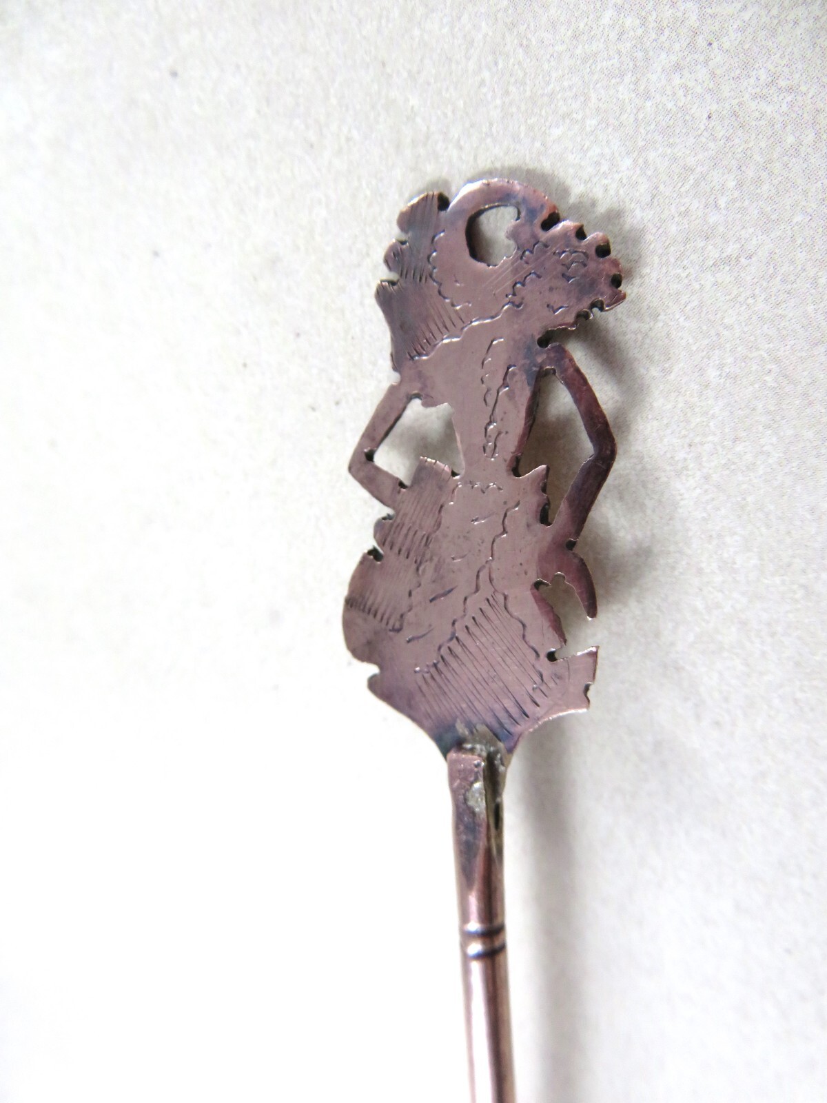 Antique Miniature Copper Spoon Rare Dancing Devil Marked Indonesia 4.25 ...