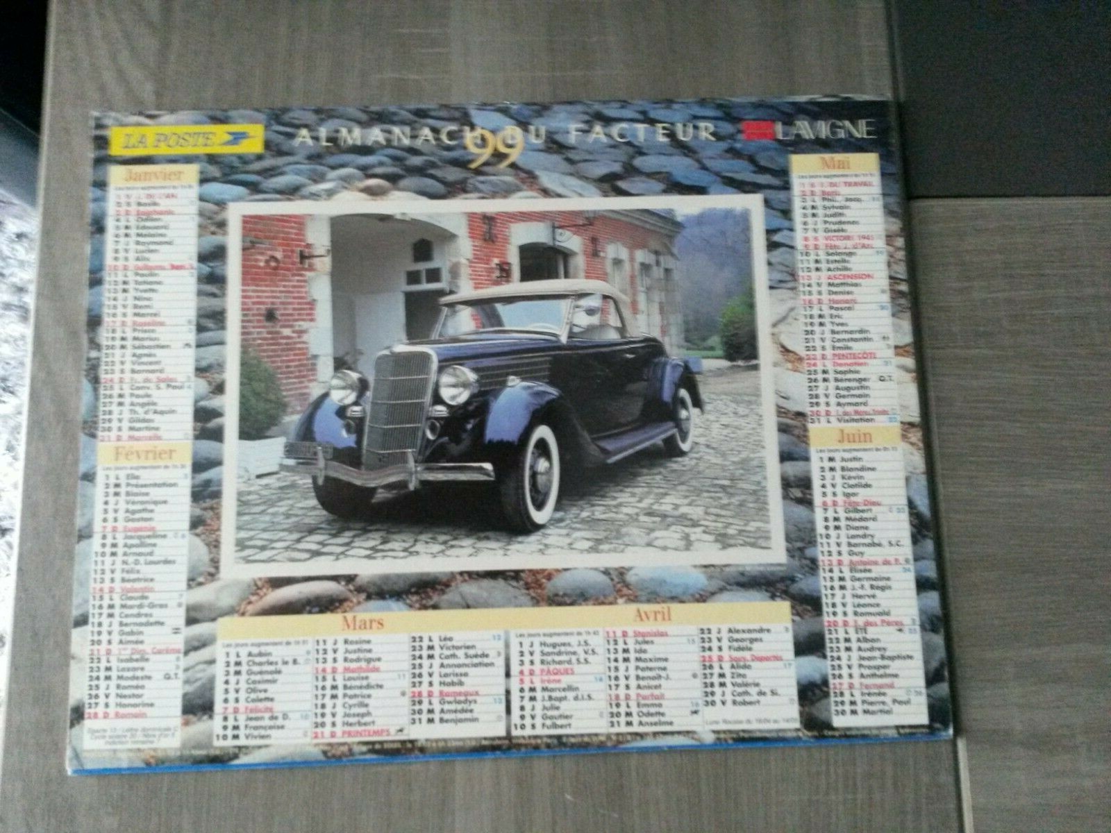 Calendrier - Almanach des Postes - 1999 | eBay