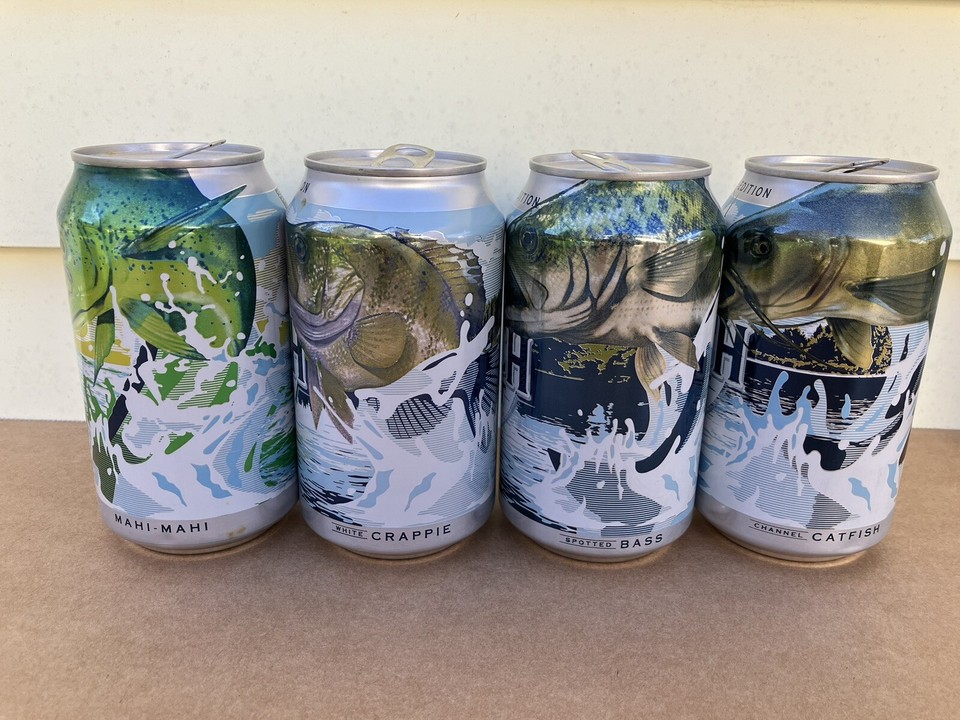 Busch Light Fishing Beer CAN Sets 2024 & 2025 8 CANS! Empty Top Opened ...