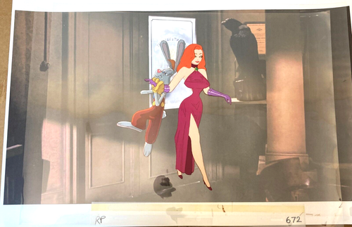 VERY RARE Who Framed Roger Rabbit? (1988) test cels Jessica Disney ...