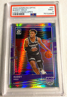 SSP 4/8 PSA 9 MINT 2020 BUDDY HIELD DONRUSS OPTIC PRIZM LUCKY ENVELOPES ...