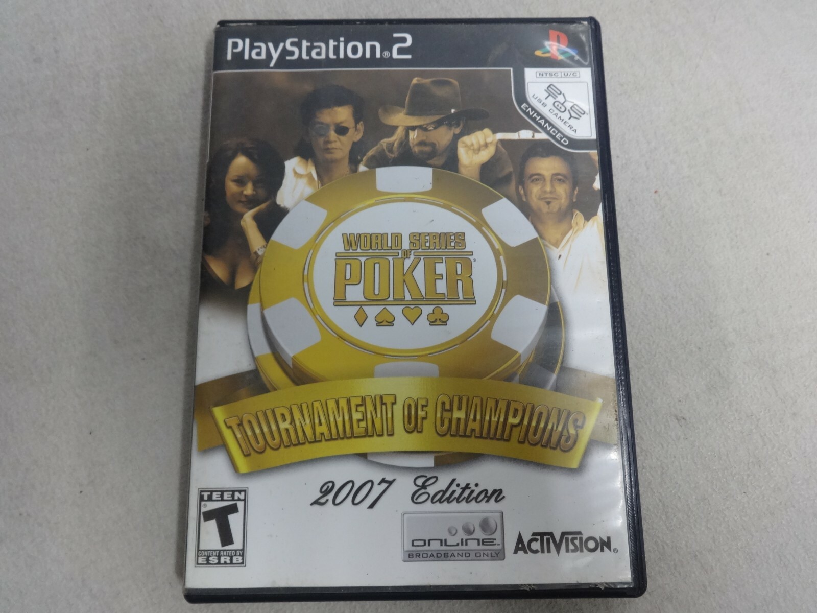 WSOP Tournament Of Champions 2007 Sony Playstation 2 PS2 Game Complete ...