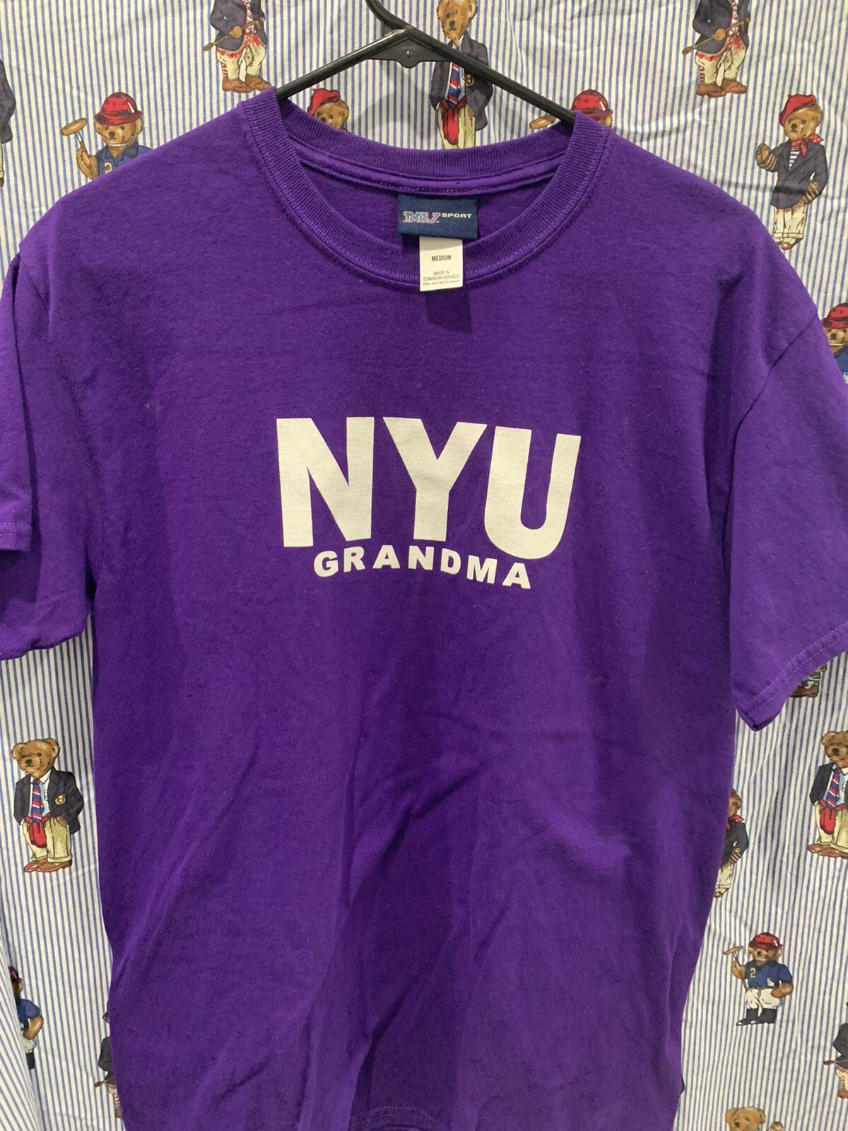 NYU New York University MV Sport Purple T shirt Size … - Gem