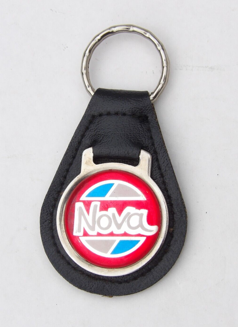 NOS vintage 1970's NOVA metal fob leather CHEVY KEY CHAIN ss ls red | eBay