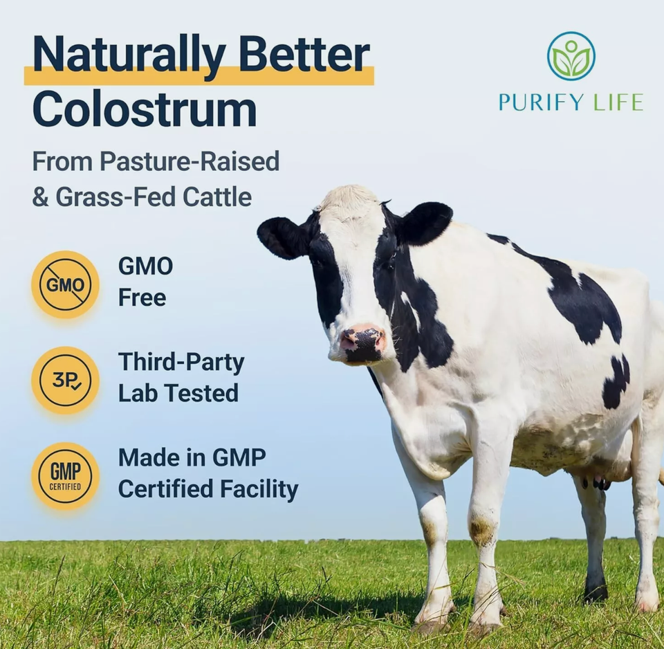 Sugar-Free Bovine Colostrum Gummies for Humans, Grass-Fed Leaky Gut ...