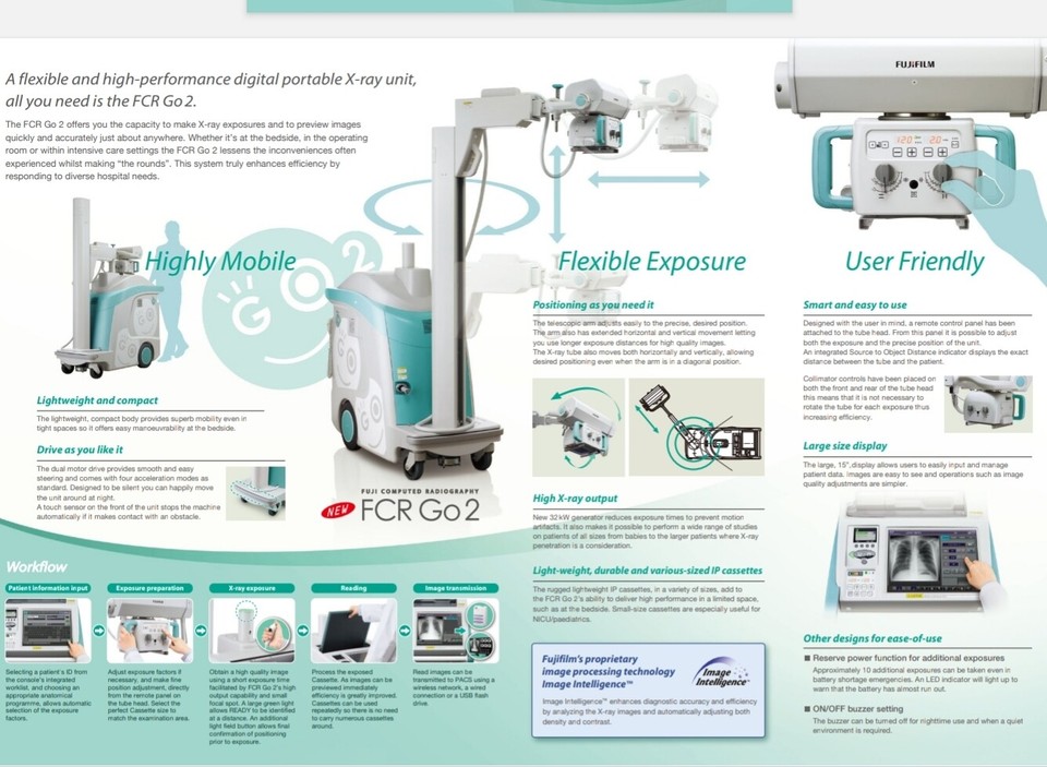 portable xray digital fuji Go 2 fcr | eBay