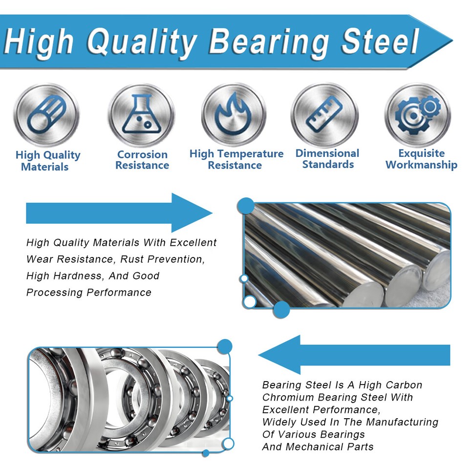 Bearing Steel Sleeve Bushing ID 20/21/22/24-30mm Wear-Resistant ...