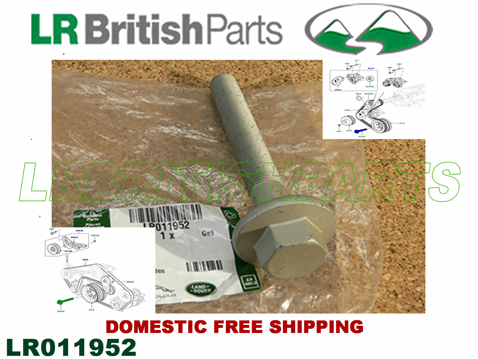 GENUINE LAND ROVER BOLT CRANKSHAFT PULLEY RANGE ROVER LR4 SPORT ...