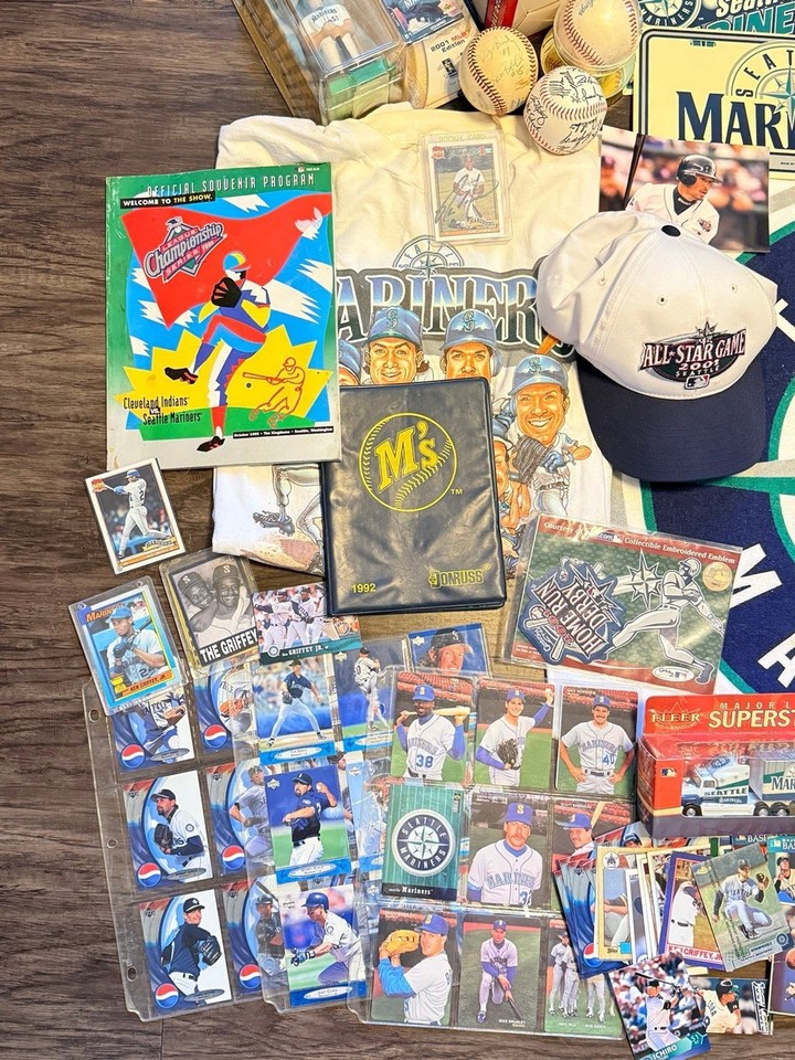 Huge collection of Seattle Mariners Collectibles tickets signed cards ...