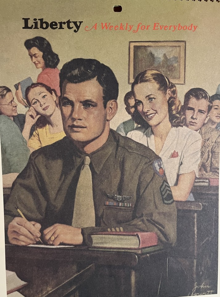 Liberty A Weekly For Everybody Wall Calendar 1945 Reproduction w ...