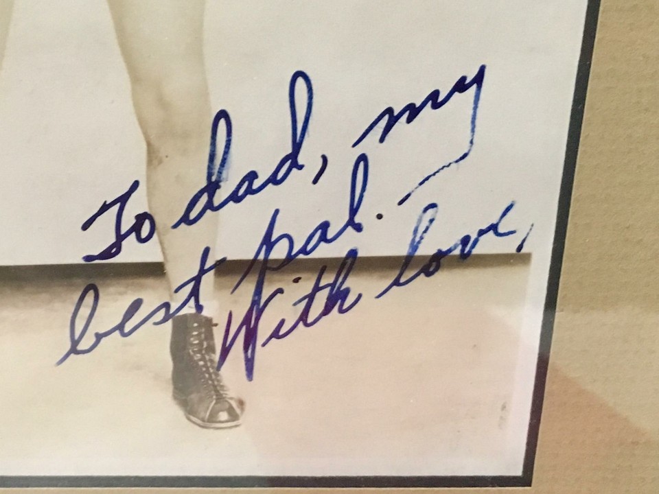 Vintage 1930s Penn State Univ Boxing Photograph Boxer Signed 'To Dad ...