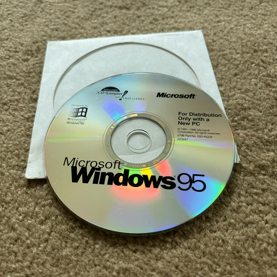 Microsoft Windows 95 Disk | eBay