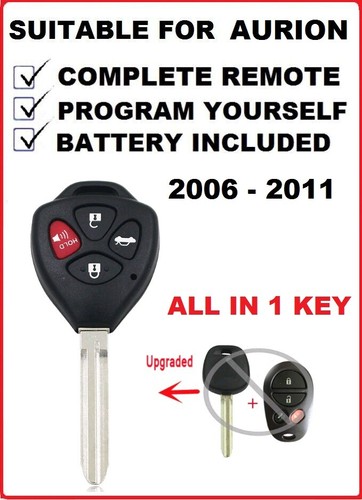 Remote Car Key Suitable for Toyota Aurion Kluger 2006 2007 2008 2009 ...