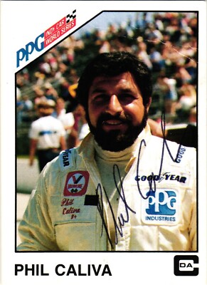 Phil Caliva #10 Signed 1983 CDA PPG Indy Car World Series Racing AUTO ...