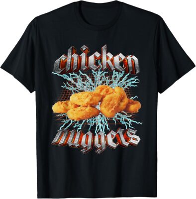 Chicken Nuggets Heavy Metal World Tour Hardcore Music T-Shirt | eBay