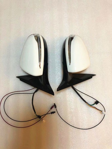 W213 Car Rear View Mirror Set for Mercedes Benz E Class E300 E350 White ...