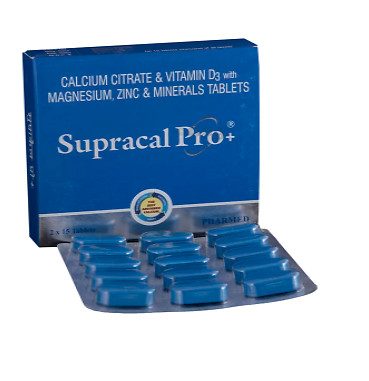 Supracal Pro+ Tablet Multivitamin & Minerals 15 TABLET + FREE DELIVERY ...