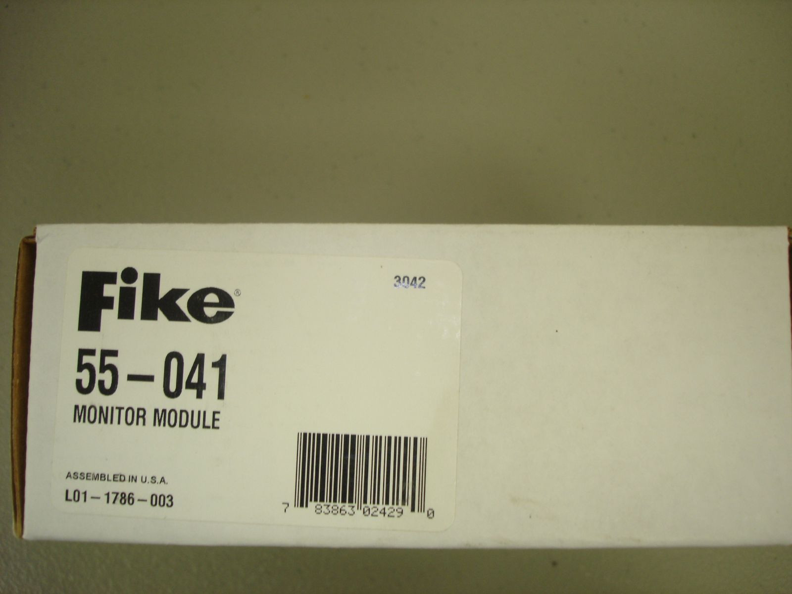 Fike 55-041 Monitor Module Fire Alarm for sale online | eBay