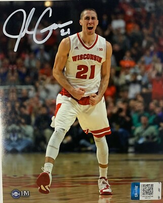 WI Badgers Basketball JOSH GASSER Signed 8X10 Photo #1 AUTO | eBay