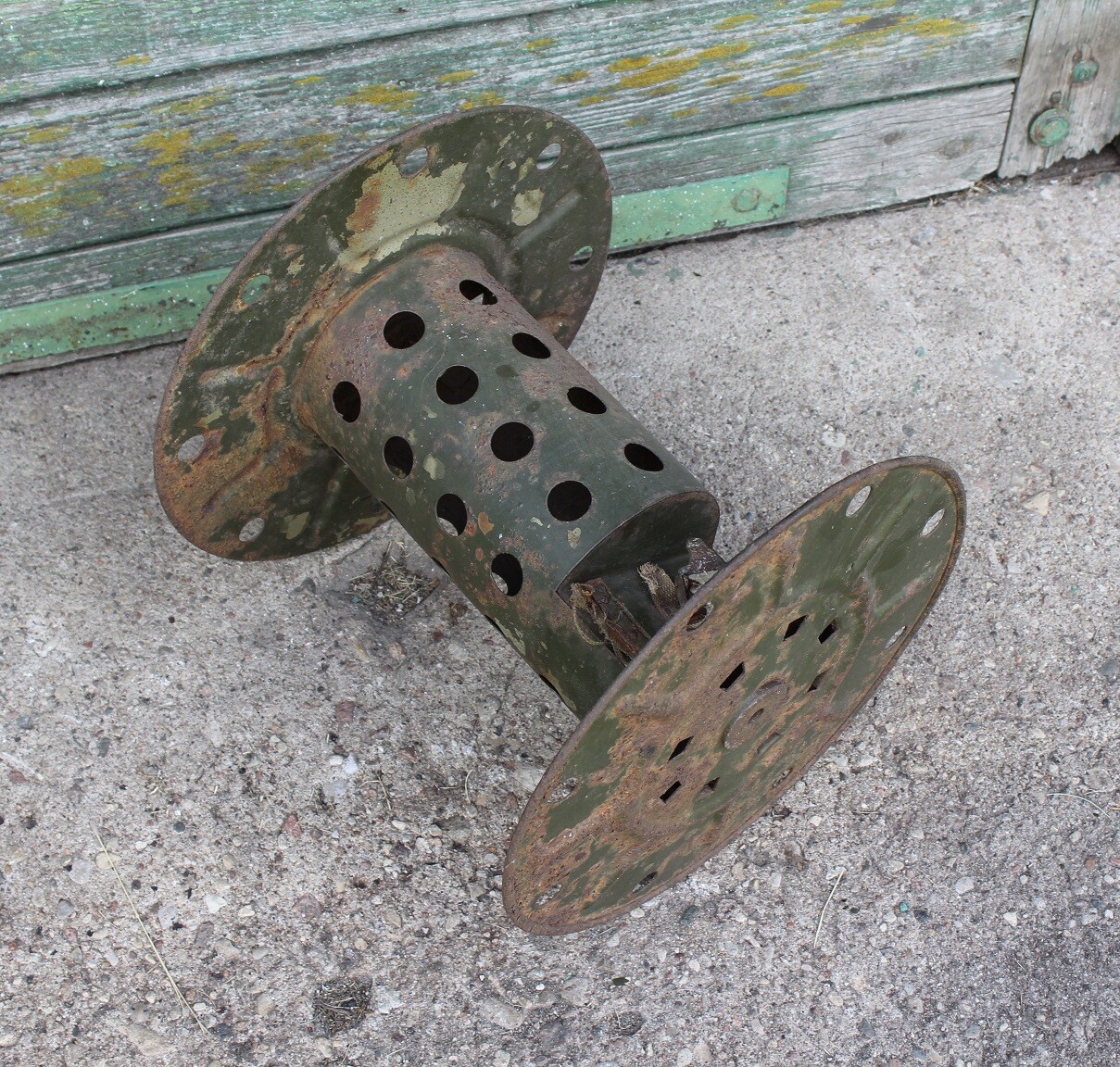 ORIGINAL WW2 SIGNAL CORPS ENGINEER WIRE SPOOL TELEPHONE WIRE CABLE REEL ...