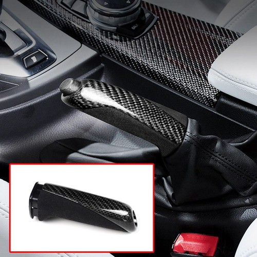 Real Carbon Fiber Hand Brake Cover For BMW F10 F20 F30 F80 F82 G30 E36 ...