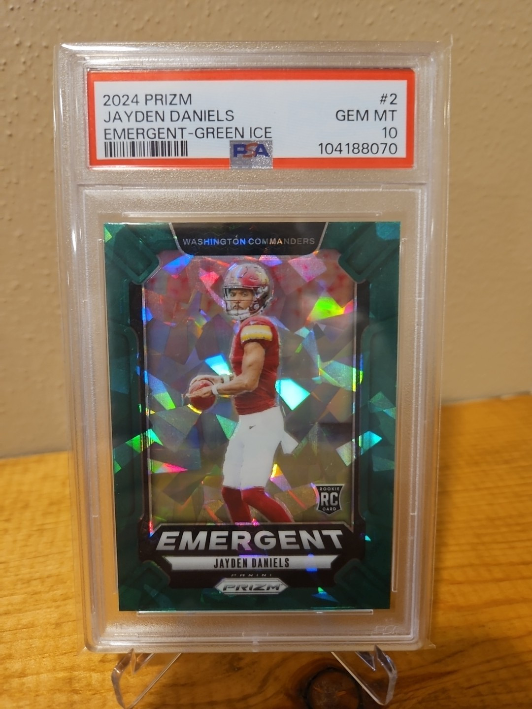 Jayden Daniels 2024 Prizm #2 Emergent - Green Ice Price Guide - Sports ...